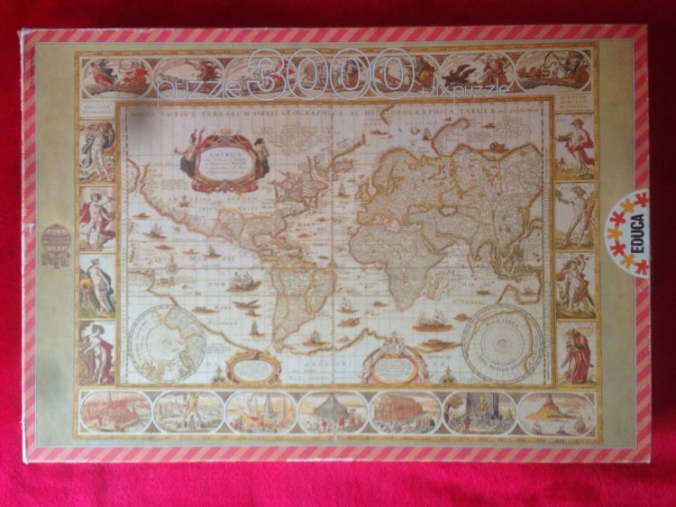 3000, Educa, Map of the World, Willem Blaeu - Rare Puzzles